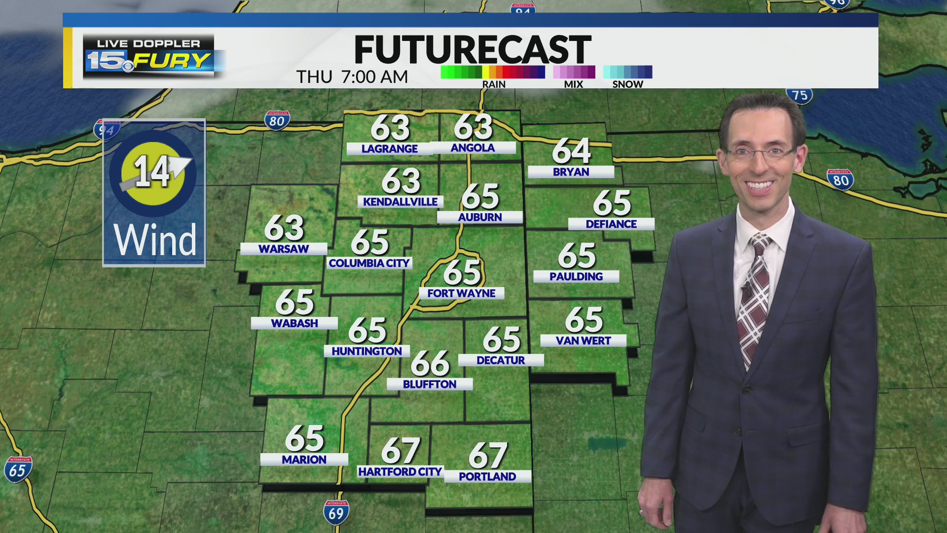 Some windy times Thursday