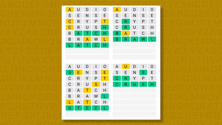 Quordle today – my hints and answers for June 18 (#1606)