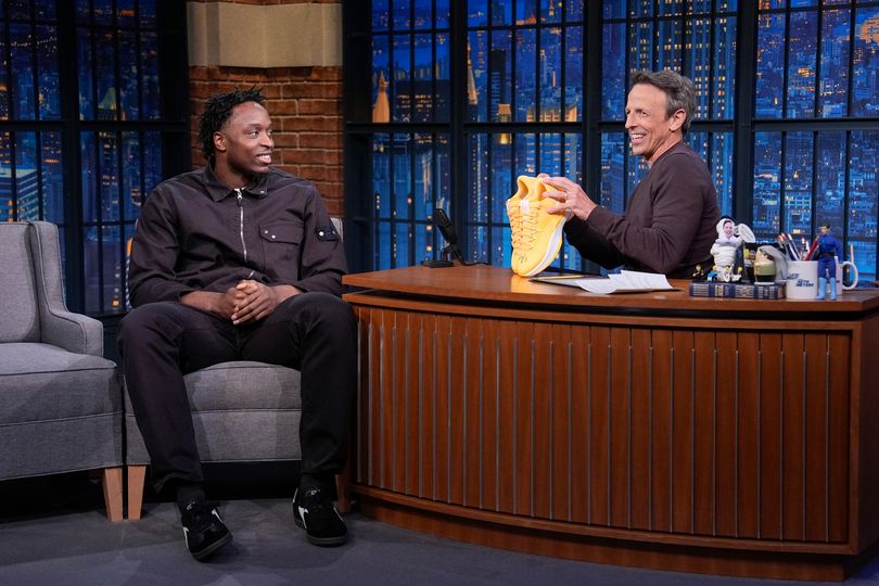 OG Anunoby tells Seth Meyers his heroic NBA Finals tip-in did not go as ...