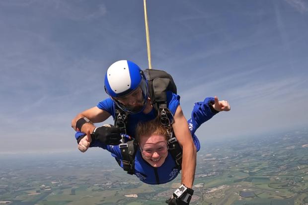 Care worker takes on skydive to raise funds for Alzheimer's Society
