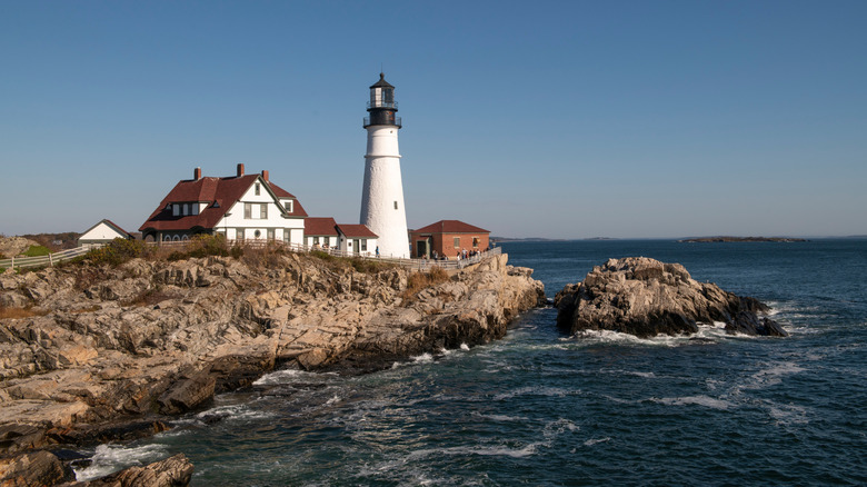 An incredible beach park famous for featuring Maine's oldest lighthouse ...