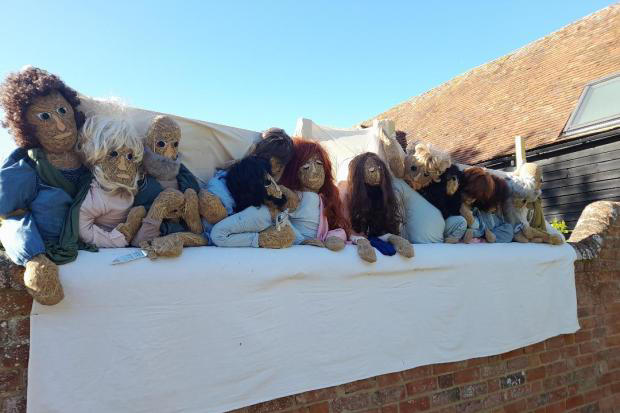 Village scarecrow trail celebrates 21 years with historical figures