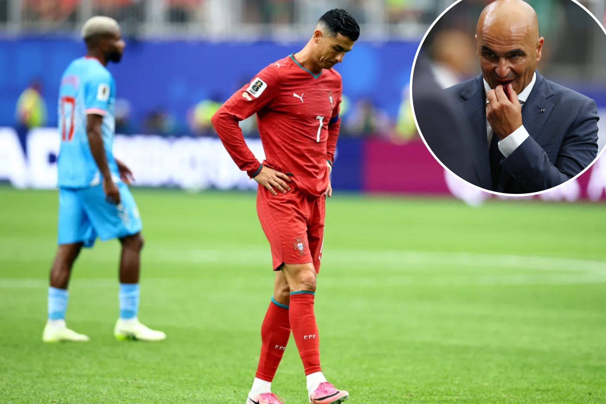 Portugal coach defends not subbing out Cristiano Ronaldo in rough World ...