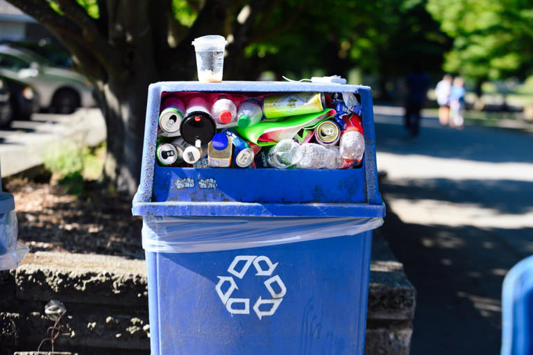 No, you can’t throw that in the recycling bin