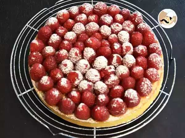 Tarte aux framboises (simple et rapide)