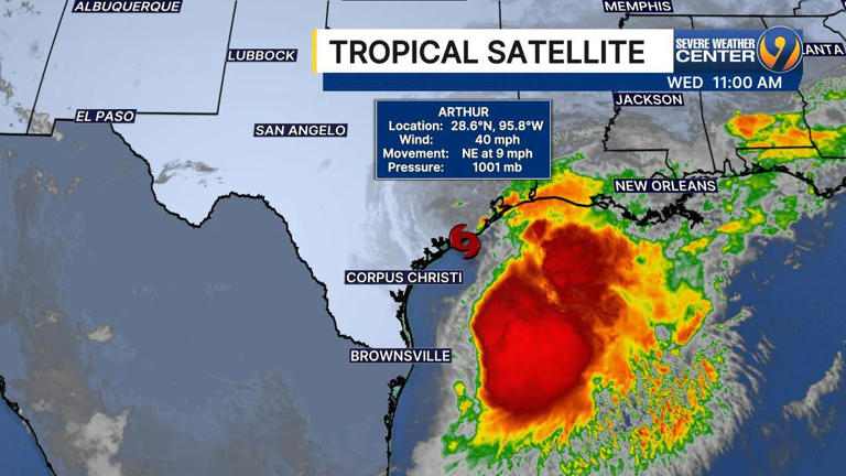 First named tropical storm of the year forms off Gulf Coast