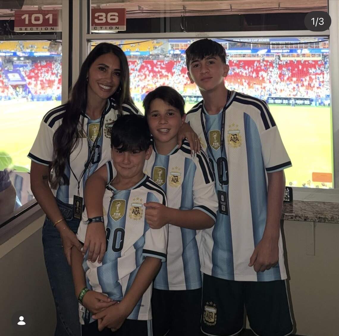 A goal each: Lionel Messi's 3 sons watched dad score World Cup hat ...