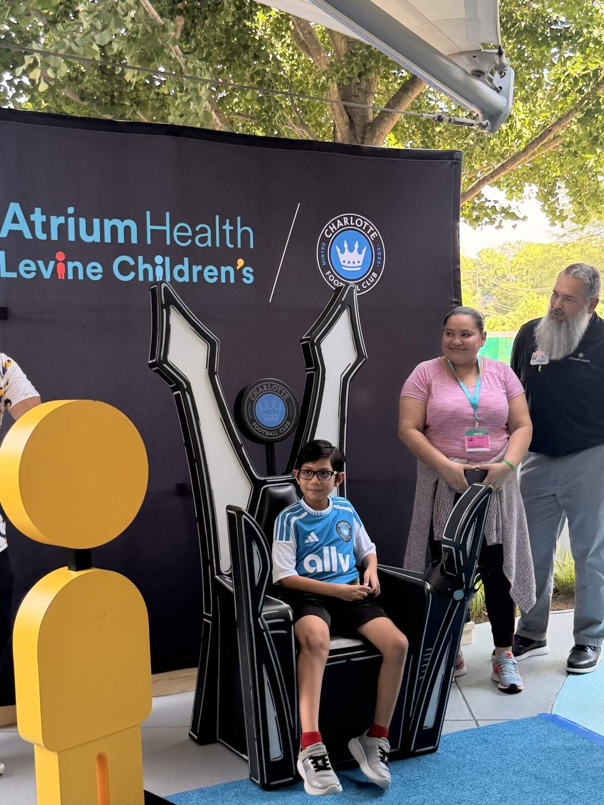 Atrium Health Levine Children's Hospital, Charlotte FC team on patient ...