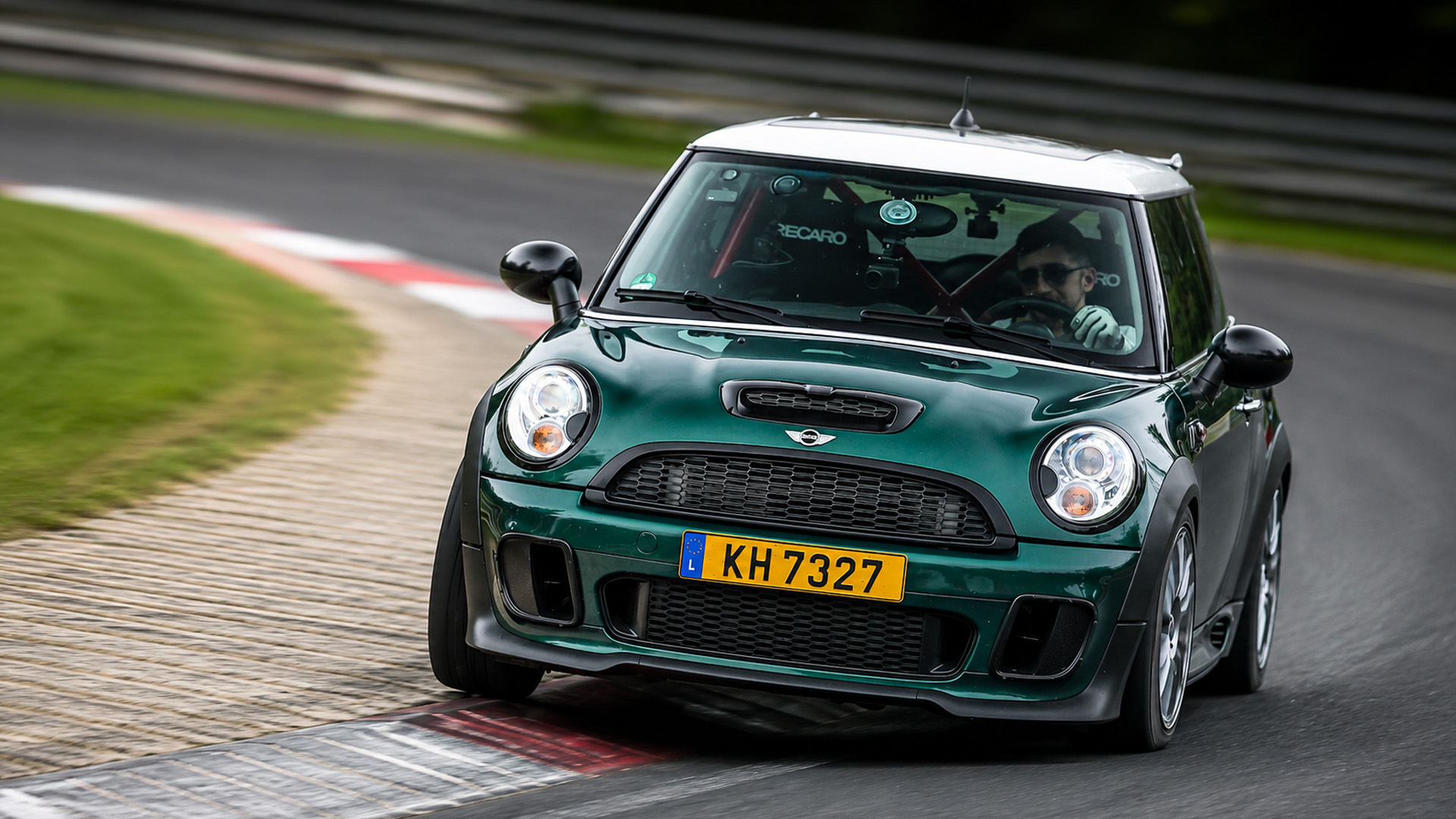 What happens when a small Mini Cooper hits the track?