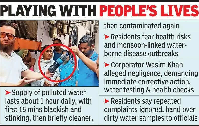 Taps run dry or gurgle filth, mud in Prabhag 8