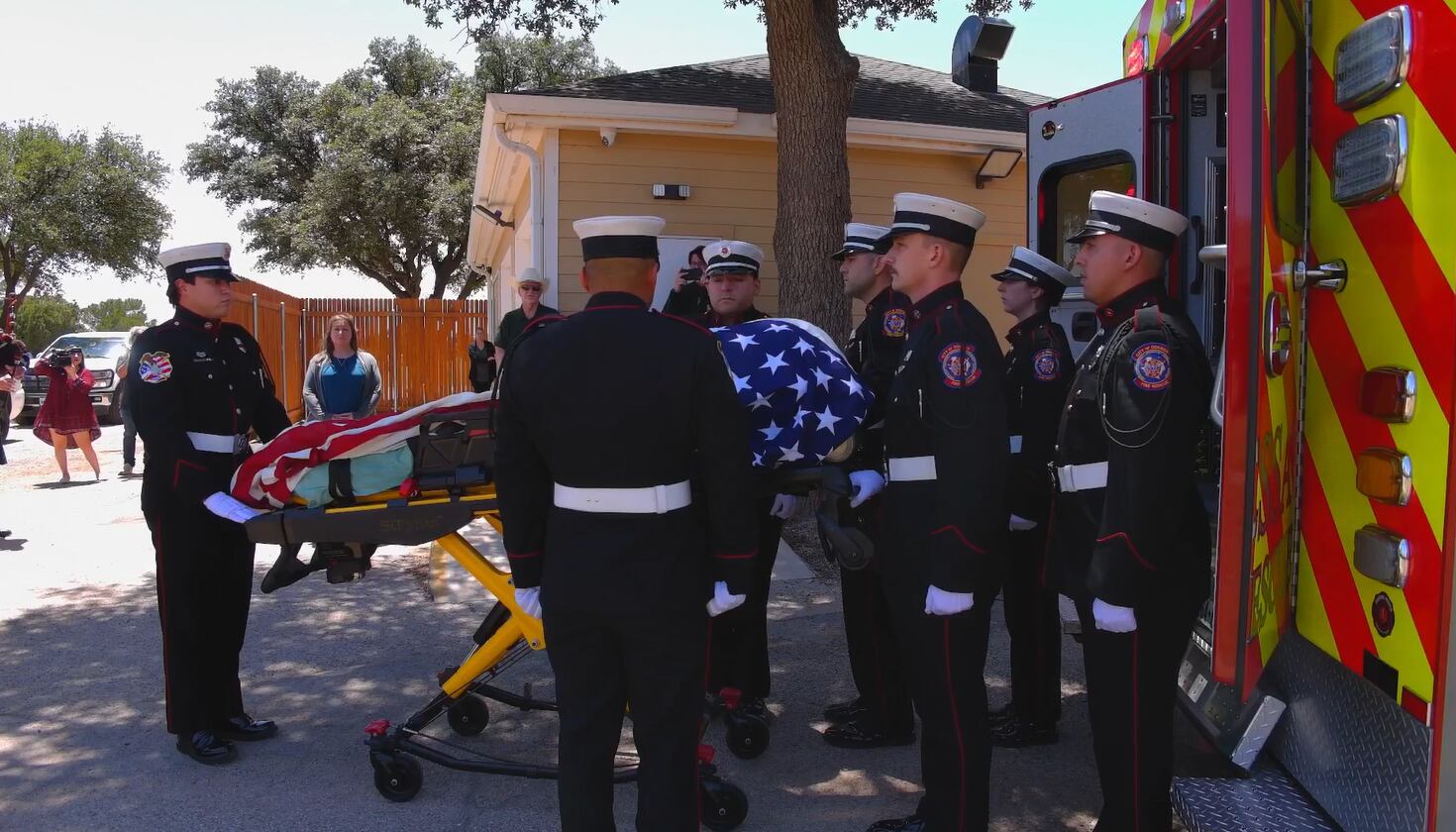 Fallen Odessa firefighter returns home under honor escort