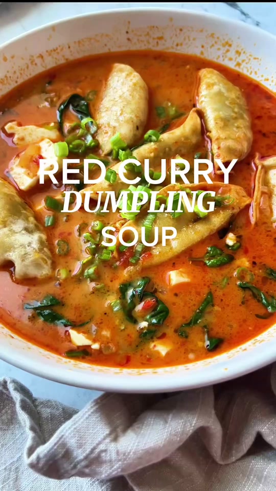 Spicy red curry dumpling soup you'll crave again