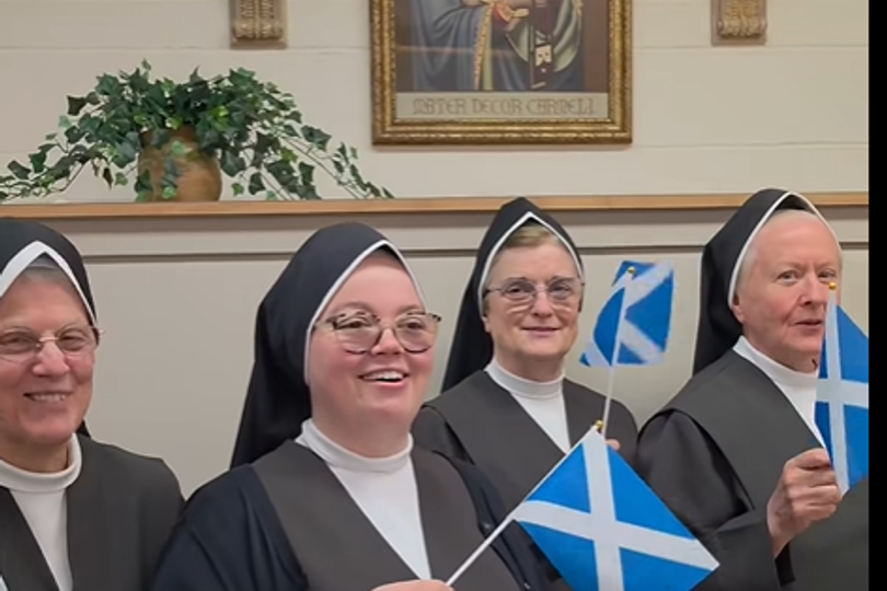 'No Scotland, no party!' American nuns go wild for Tartan Army in World ...