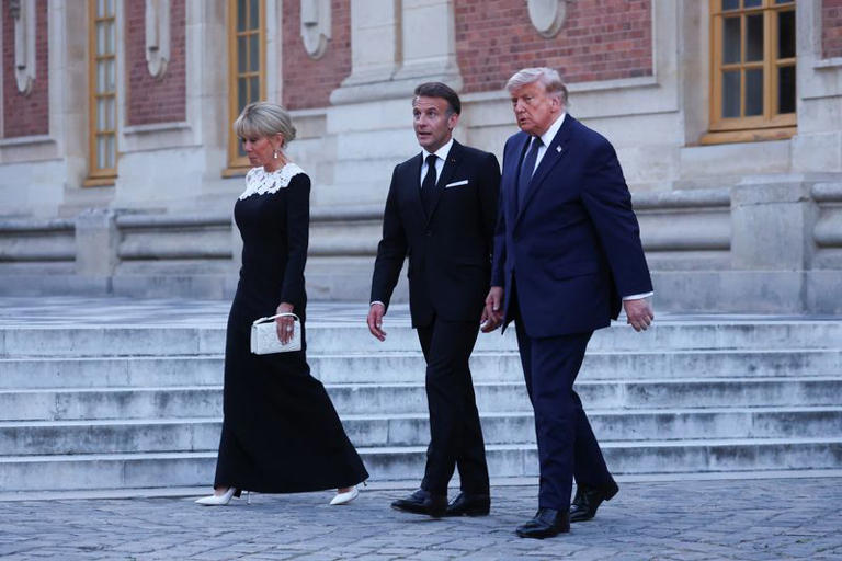 France's Macron hosts Trump at Versailles Palace