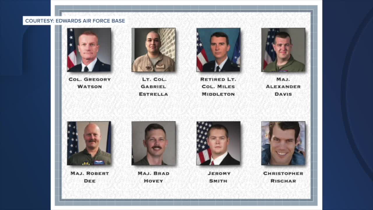 Pentagon identifies eight people killed in plane crash at Edwards Air ...