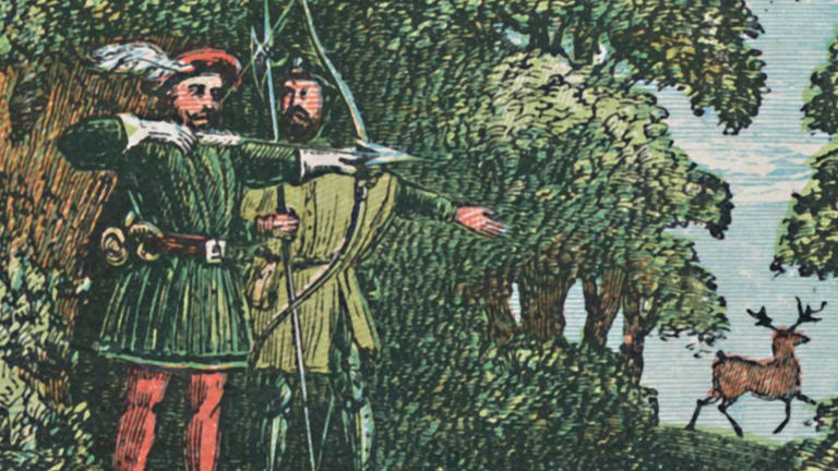 Ancient Sherwood Forest oak tree reputed to have sheltered Robin Hood ...