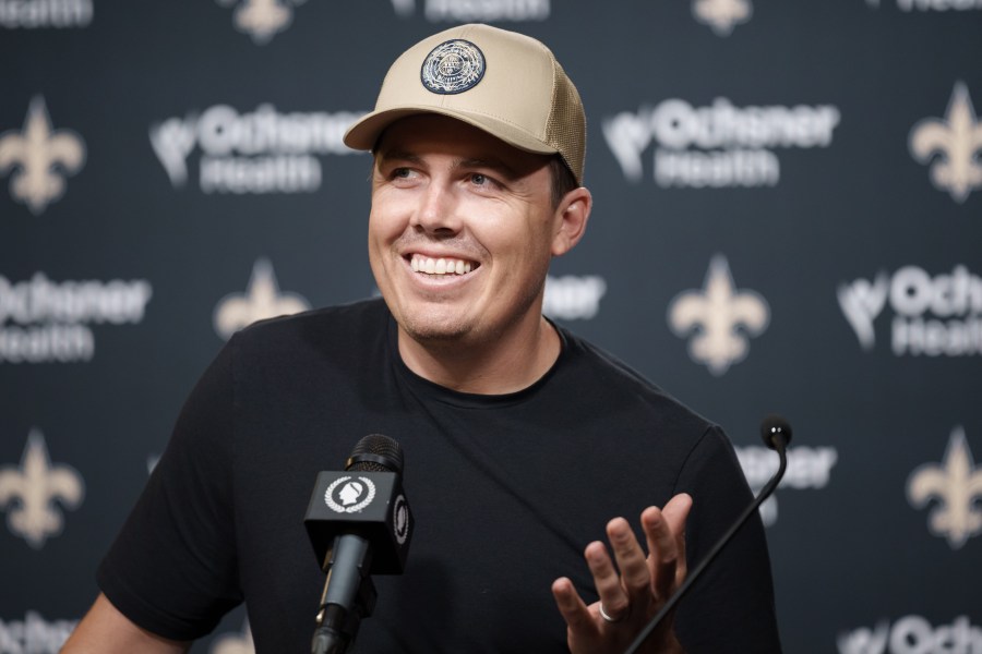 Kellen Moore discusses day two of the New Orleans Saints’ mandatory ...