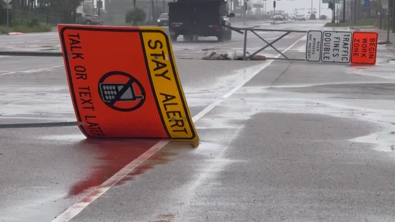High winds and rough surf as Tropical Storm Arthur hits Texas