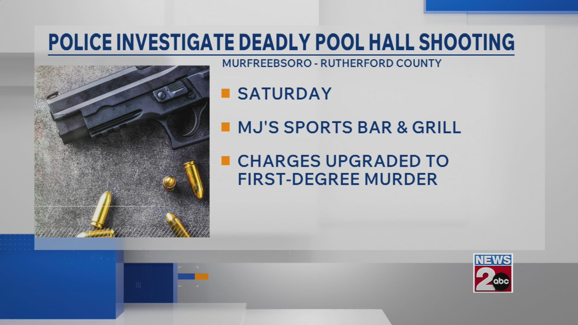 Police investigating deadly pool hall shooting in Murfreesboro