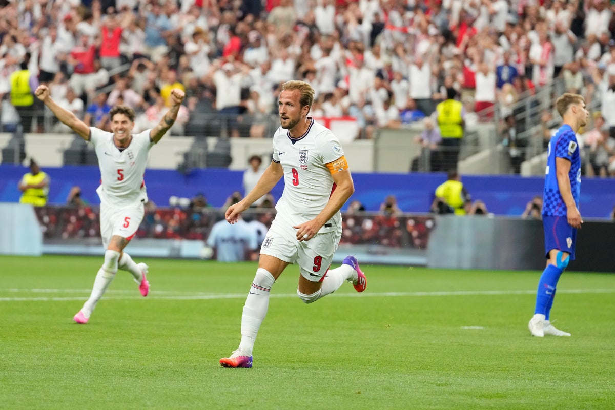 Harry Kane equals England World Cup record with header against Croatia