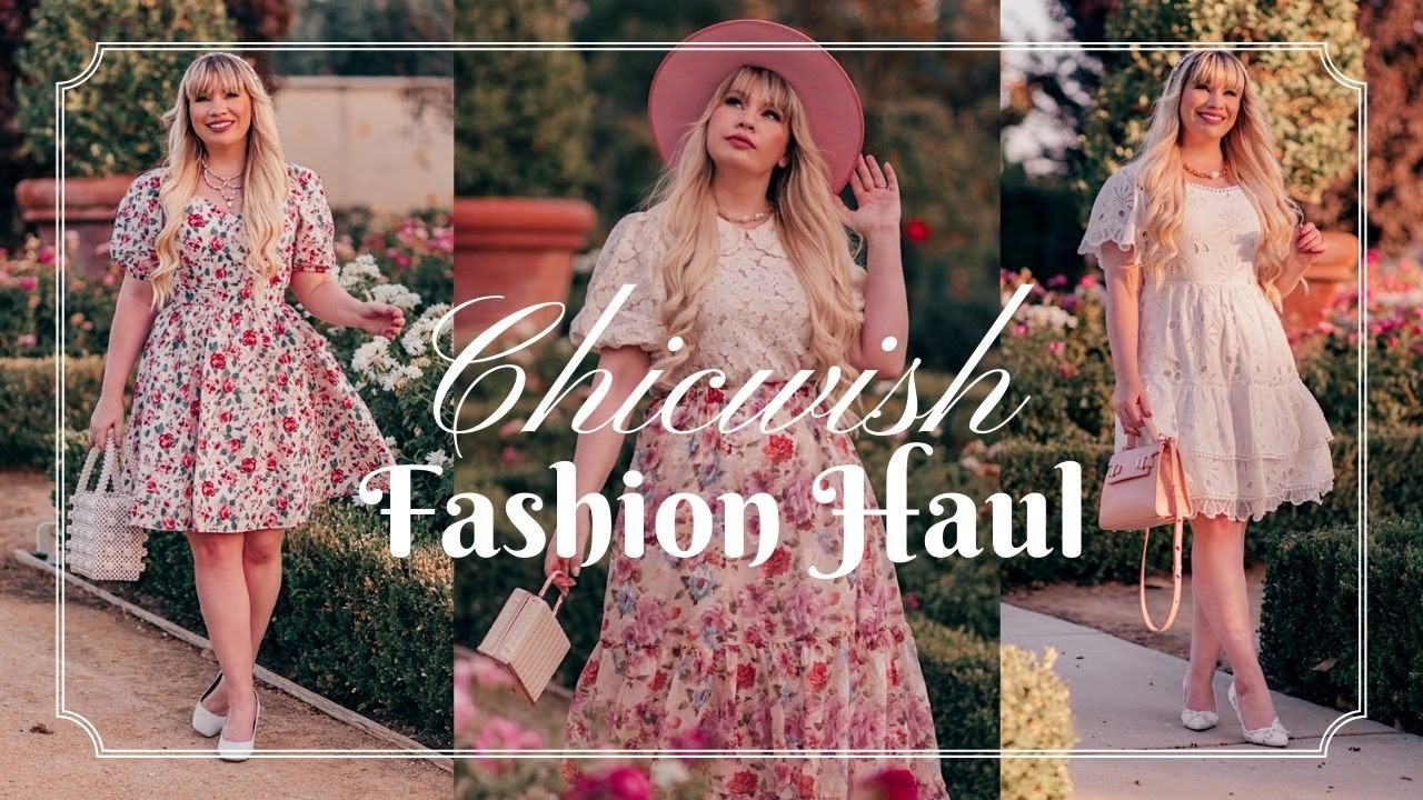 Feminine fashion try on haul with romantic outfit ideas