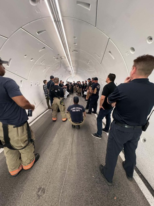 Vegas Loop tunnel training takes Clark County firefighters underground