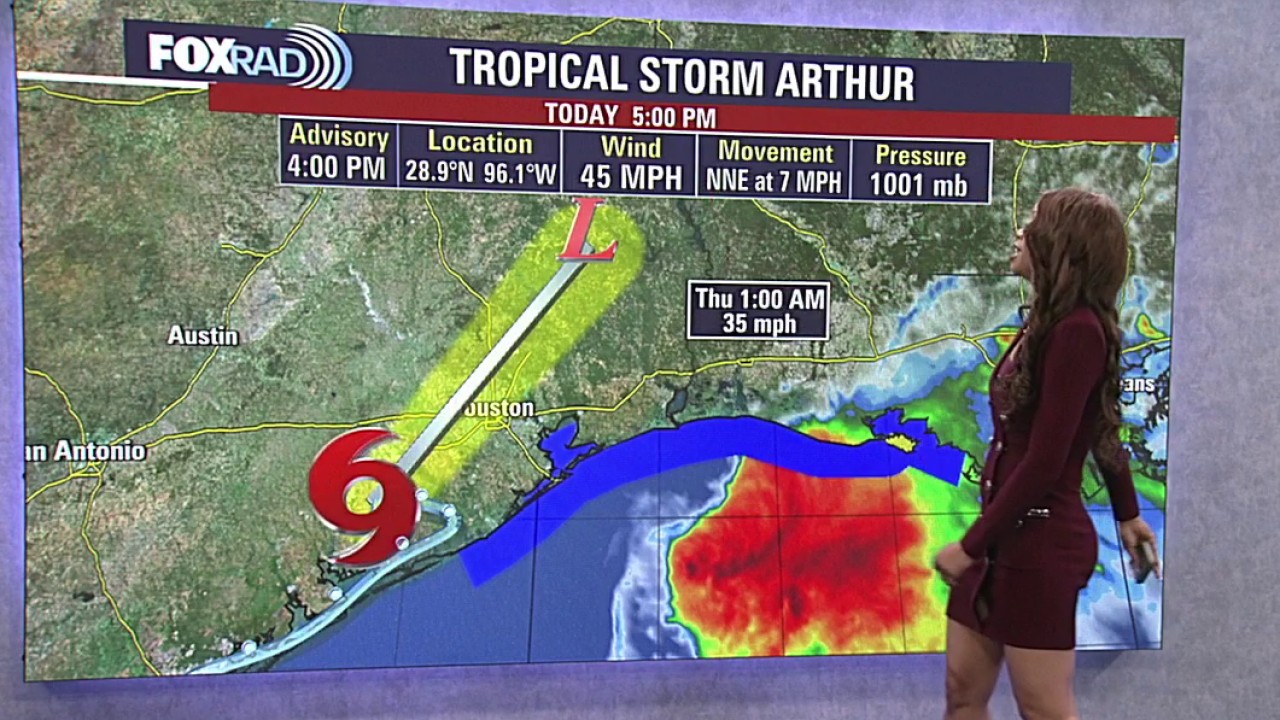 Tropical Storm Arthur makes landfall, floodwater recede