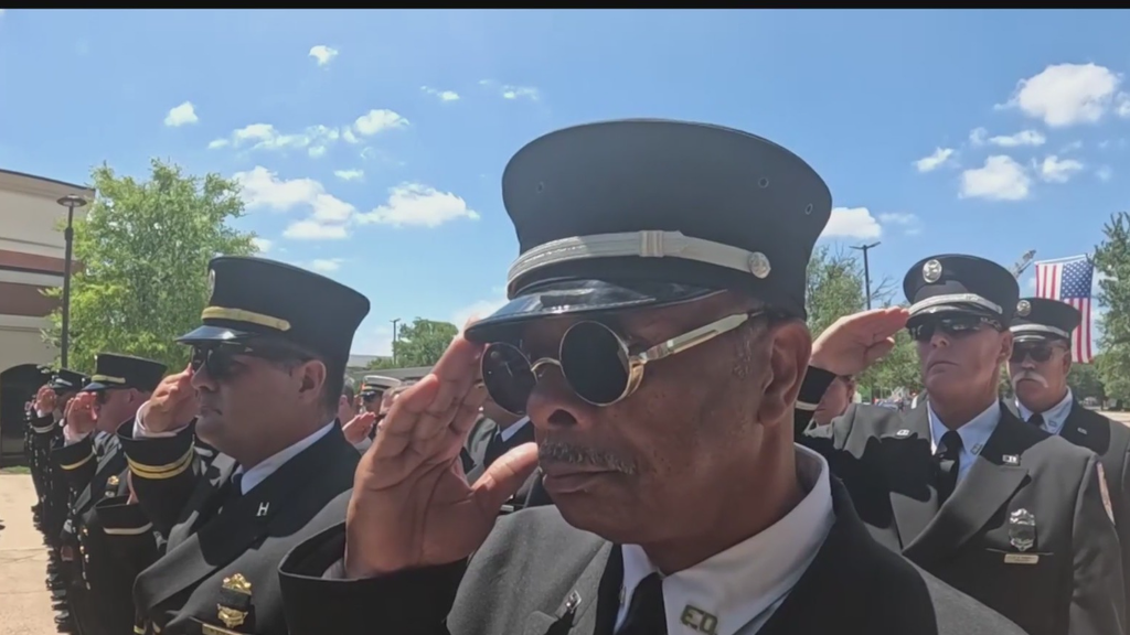 Hundreds of Fort Worth firefighters gather to honor Todd Brook at his ...