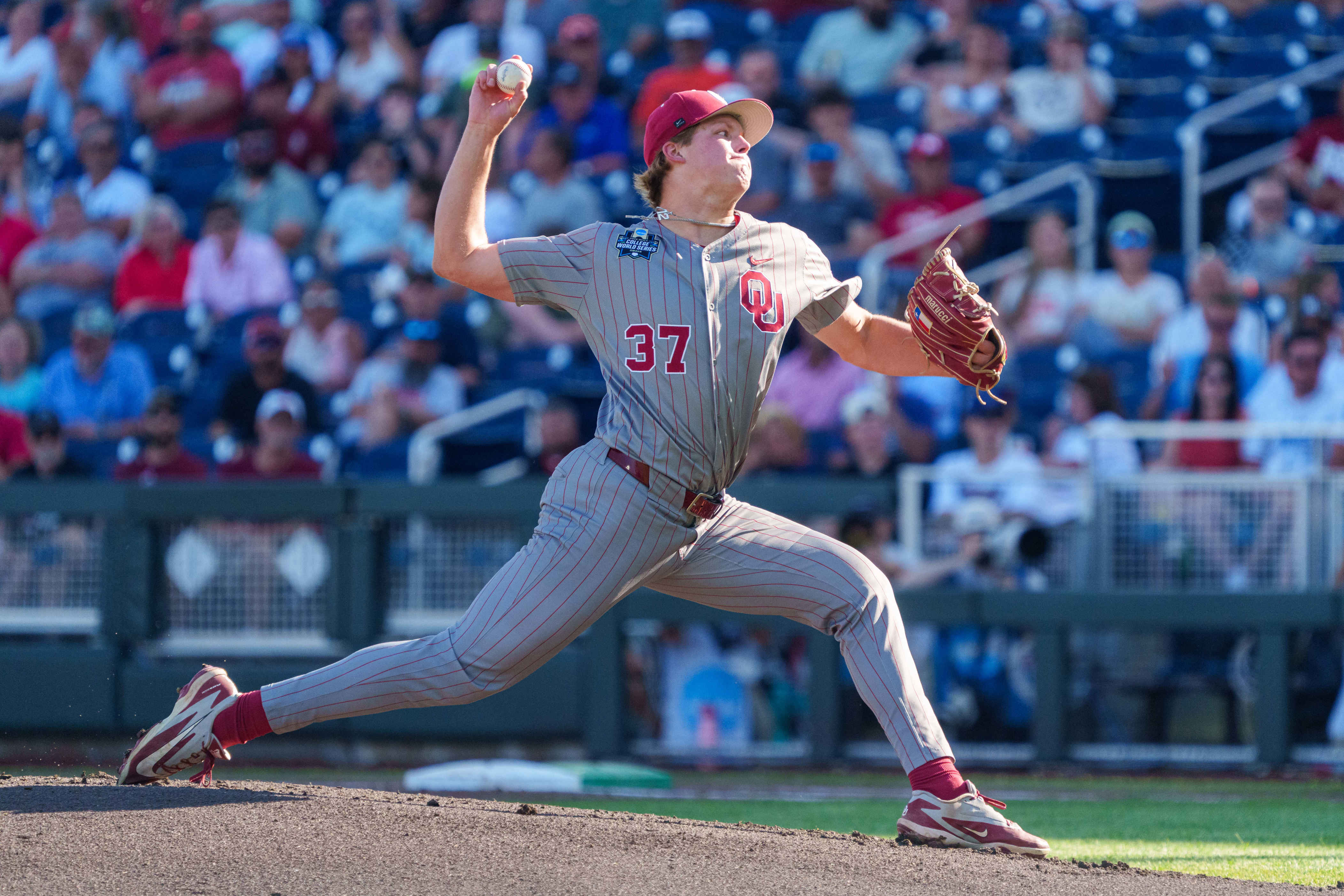 How Nick Wesloski pitched OU baseball past Georgia to reach College ...