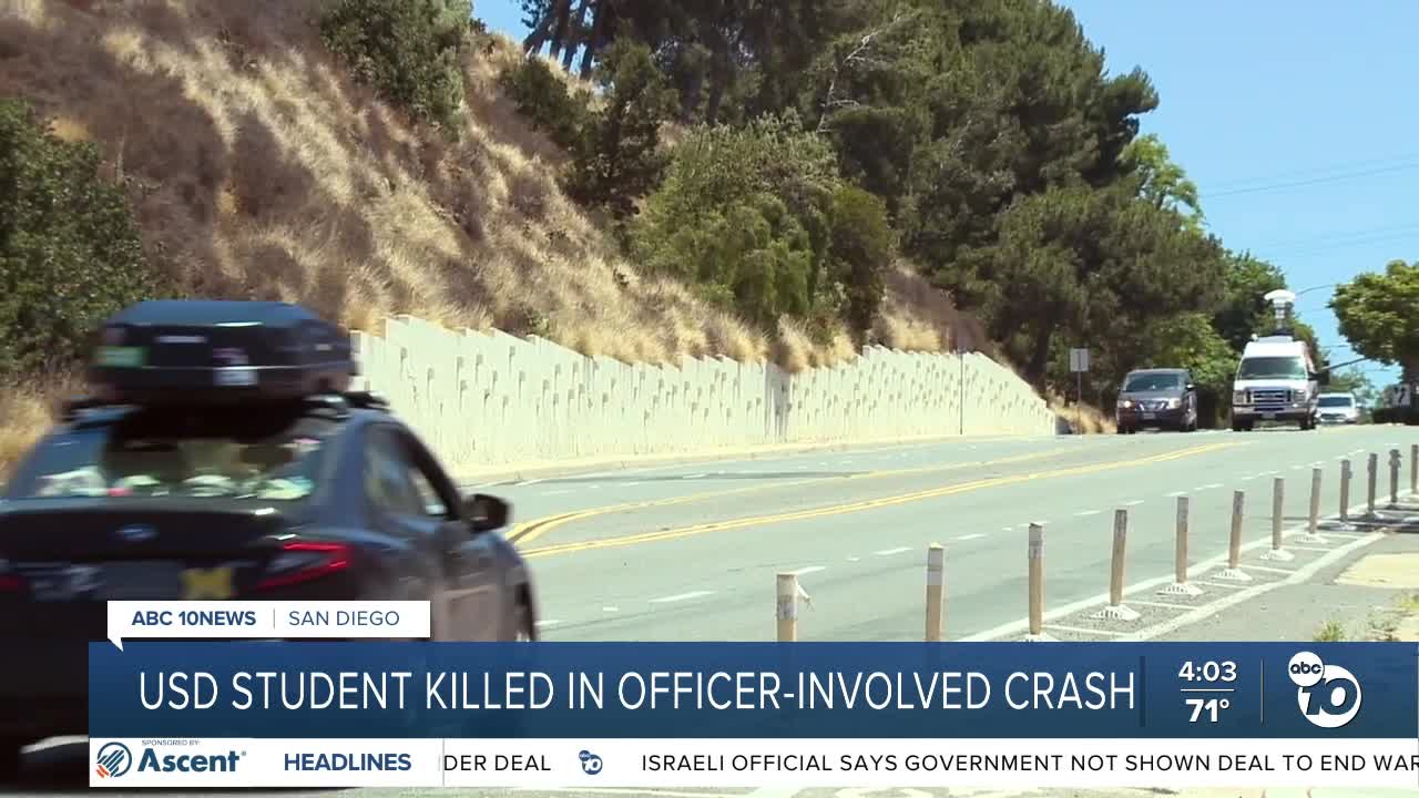 USD student killed in officer-involved crash