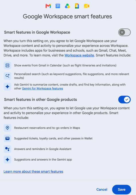 How to turn off AI in your Google Docs