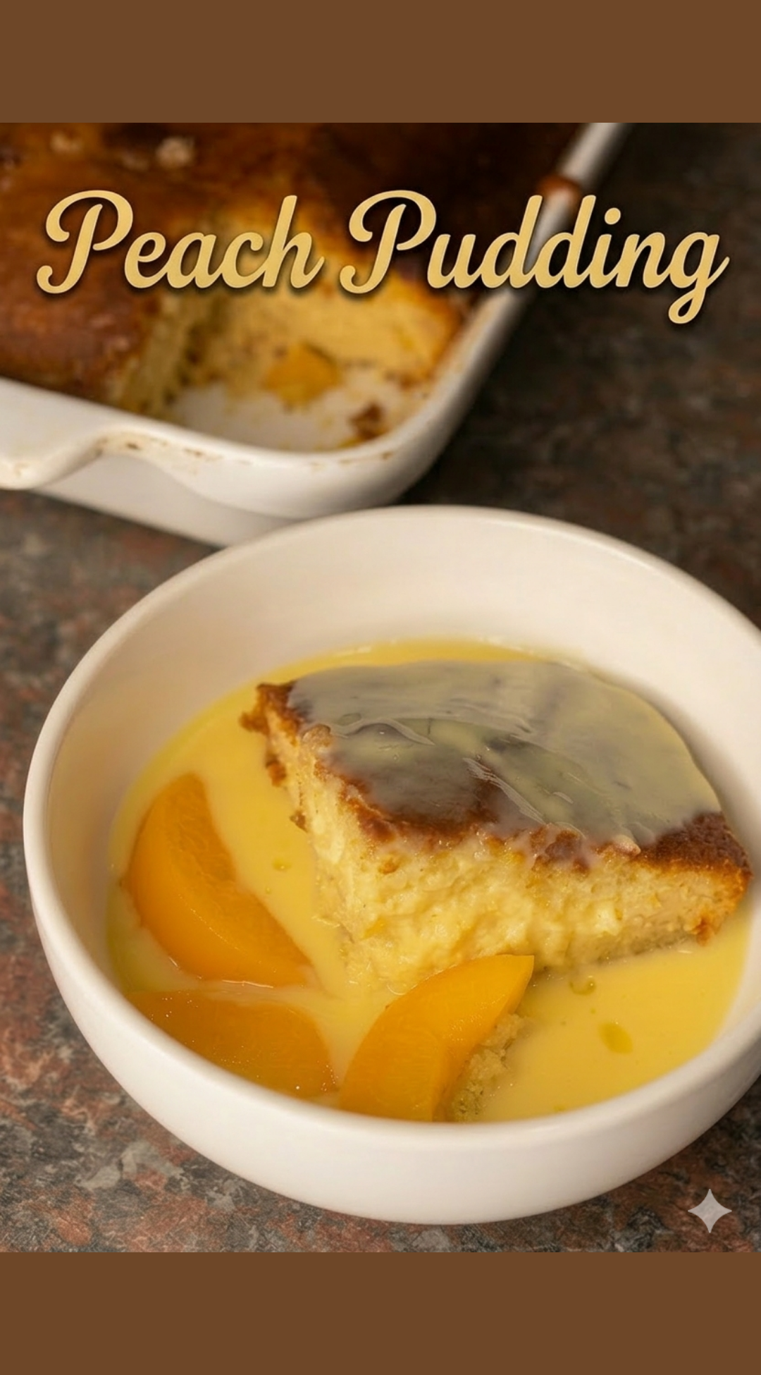 Peach pudding a sweet comfort dessert you will love