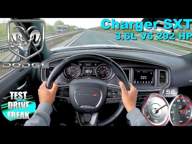 2019 Dodge Charger 3.6L V6 SXT 292 HP top speed autobahn drive POV