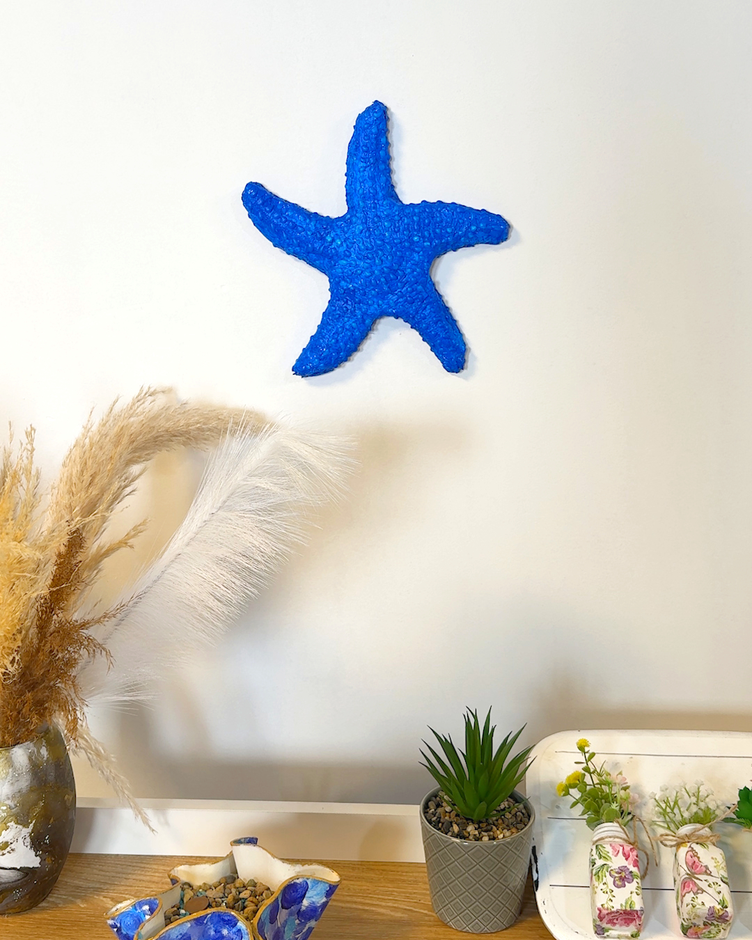 Decoración de pared con estrella de mar DIY