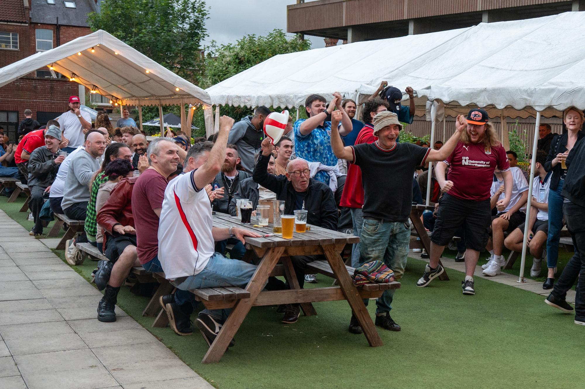 In pictures: England fans celebrate at Northampton pub after impressive ...