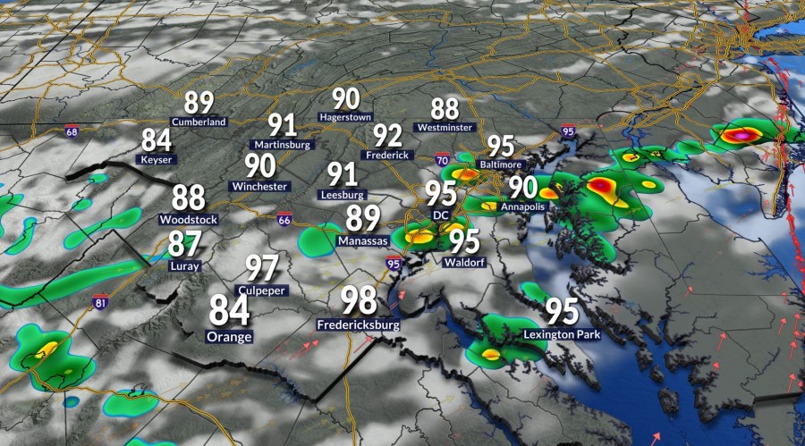 Hotter, more humid with isolated storms Thursday