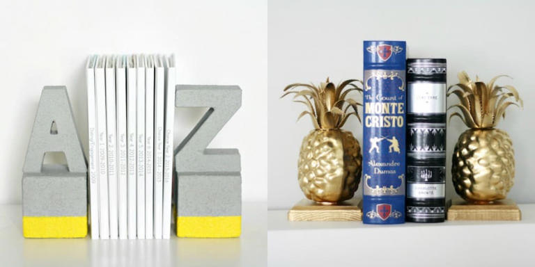 Gnome bookends in the cutest woodland theme