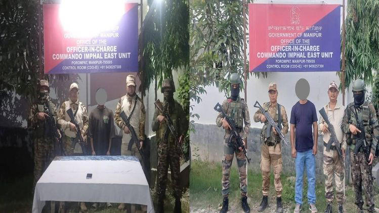 Two insurgent cadres arrested in separate Manipur operations