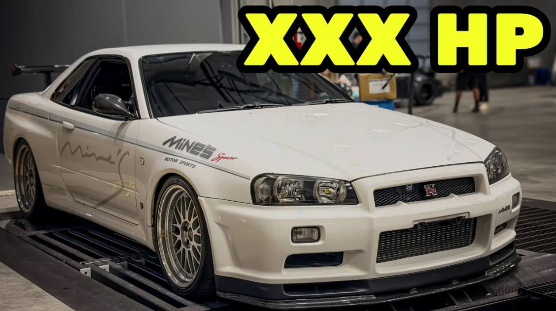 This rare R34 GTR Mines build gets tested on the dyno