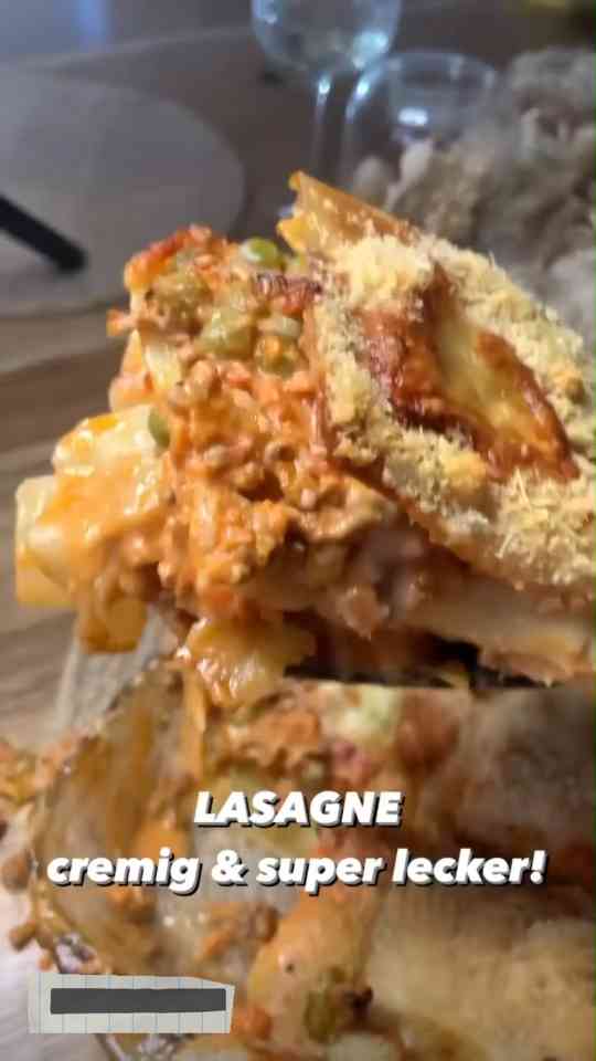 Cremige Lasagne einfach und lecker zubereitet