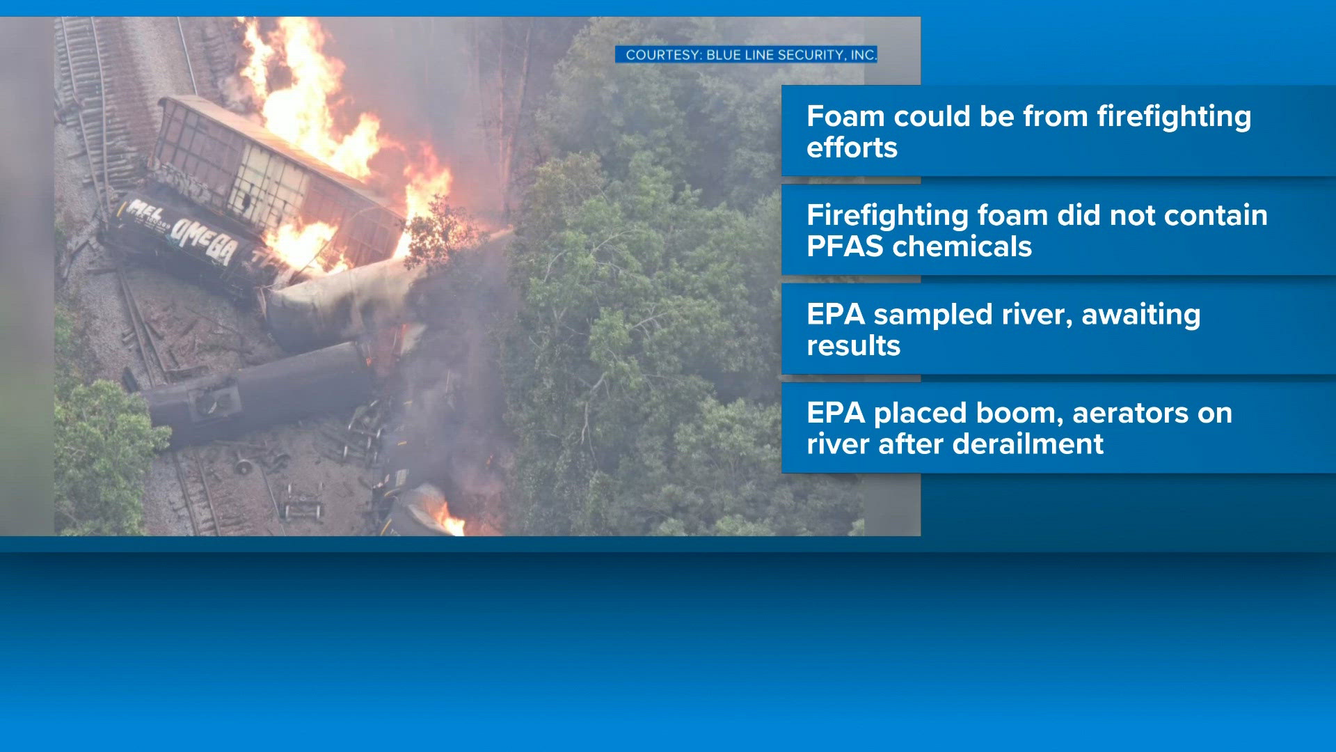 EPA testing foam found in Emory River for chemicals after train derailment