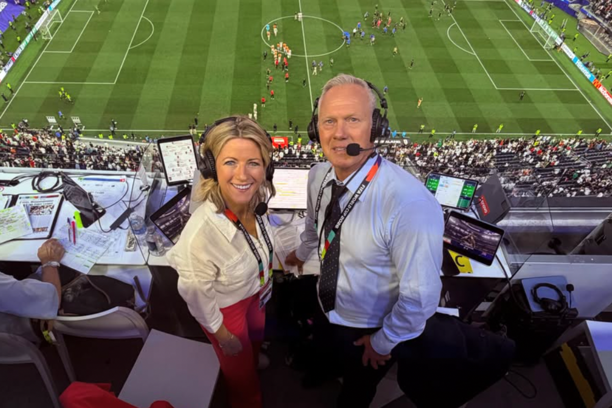 World Cup analyst 'dripping with blood' after being hit by projectile