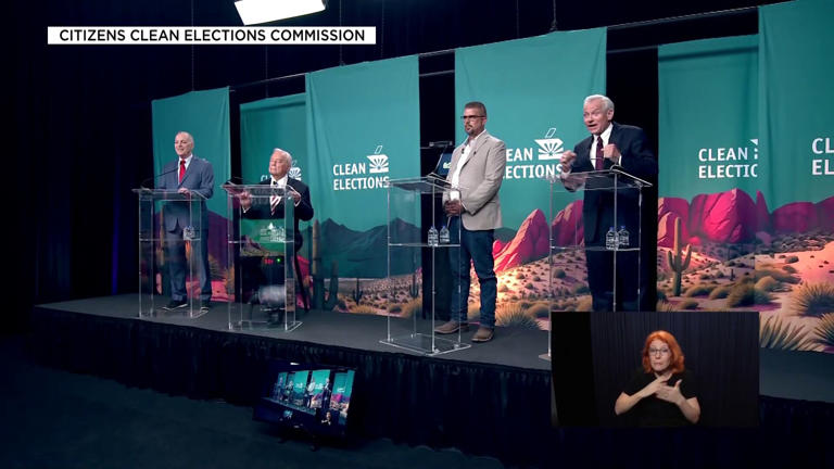 Arizona GOP gubernatorial candidates focus on voting rules in debate
