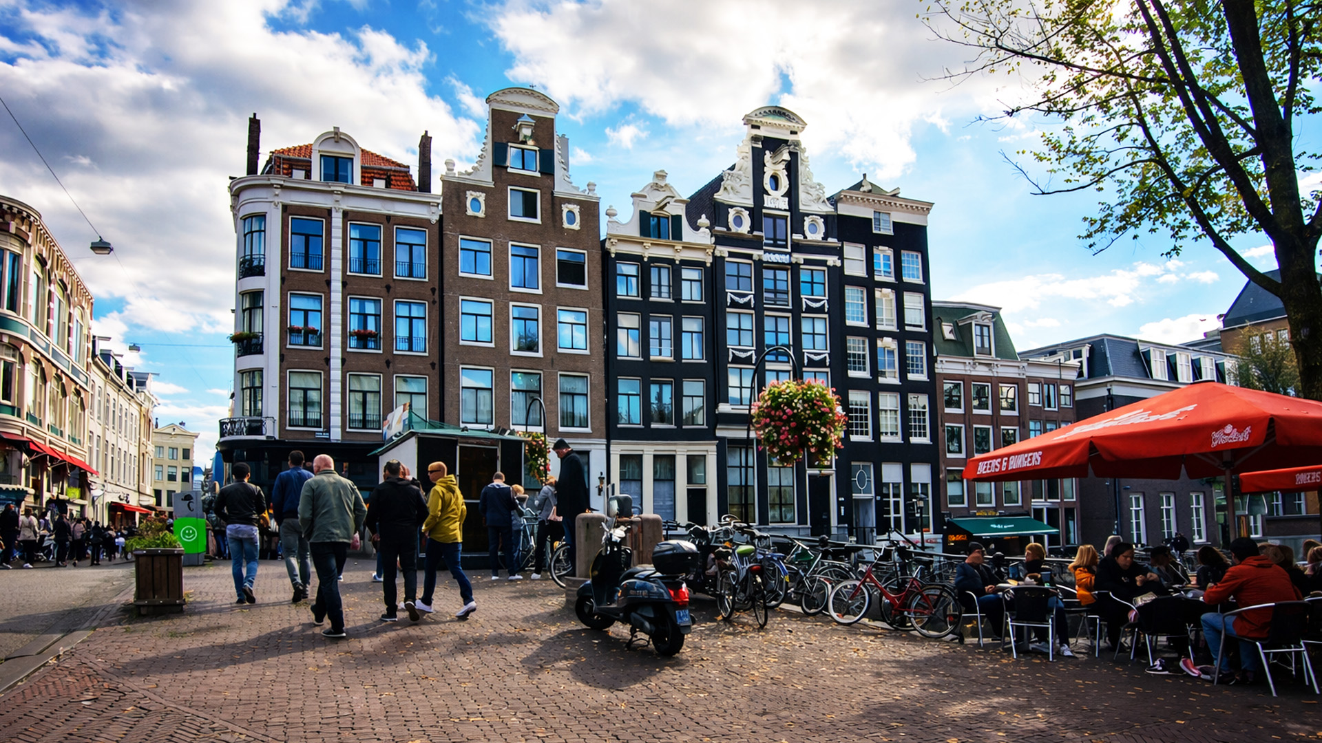 Khám phá trung tâm Amsterdam và những con phố ven kênh (4K)