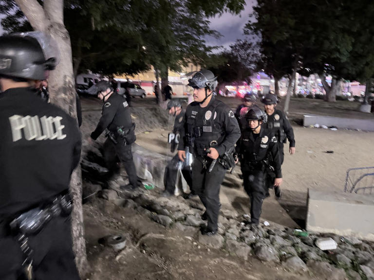 Cops rush drug-addled zombies in new blitz on LA’s notorious MacArthur Park