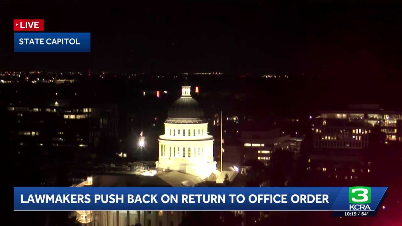 California lawmakers push back on governor’s return-to-office order