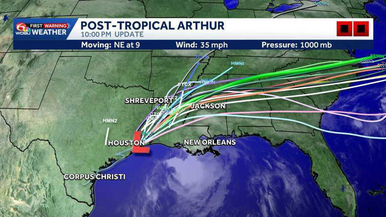 Post-tropical Arthur: See our interactive radar, latest cone, and maps