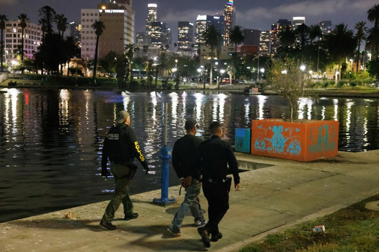 Cops rush drug-addled zombies in new blitz on LA’s notorious MacArthur Park