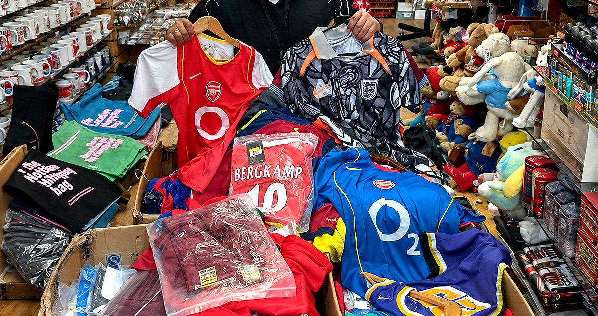 Fake football shirts and kits worth £775,000 seized from traders in Camden