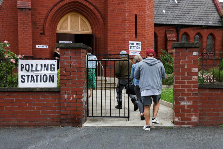 Voters cast ballots in Makerfield poll crucial to PM Starmer's future